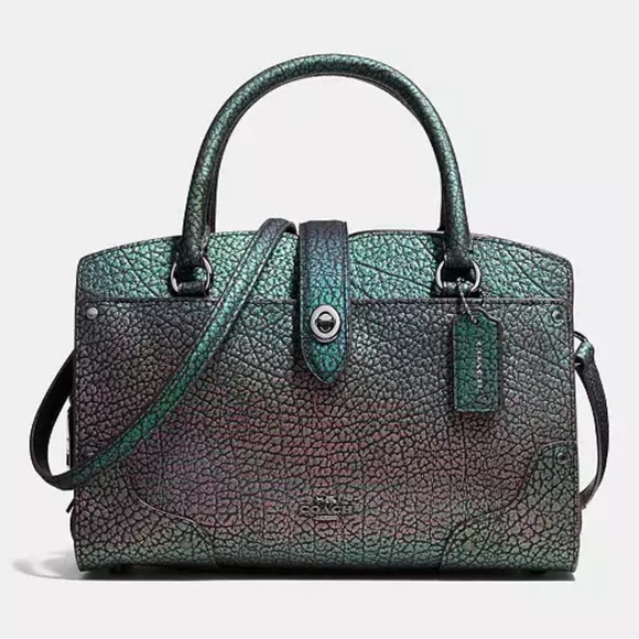 Coach | Bags | Coach Mercer Satchel 24 In Hologram Leather Limited ...